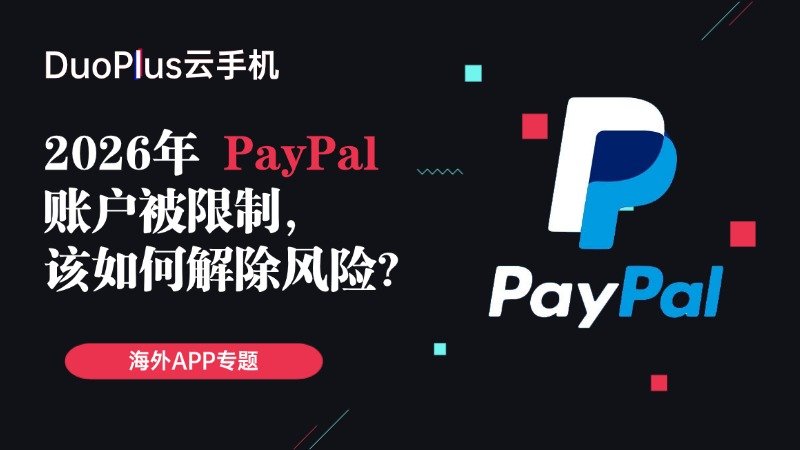 2026年PayPal账户被限制，该如何解除风险？